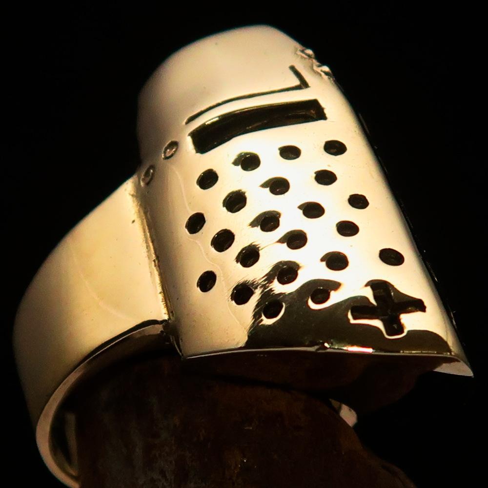 Medieval Rings for Men - Templar Knight, Dragon, Cross & Pentagram