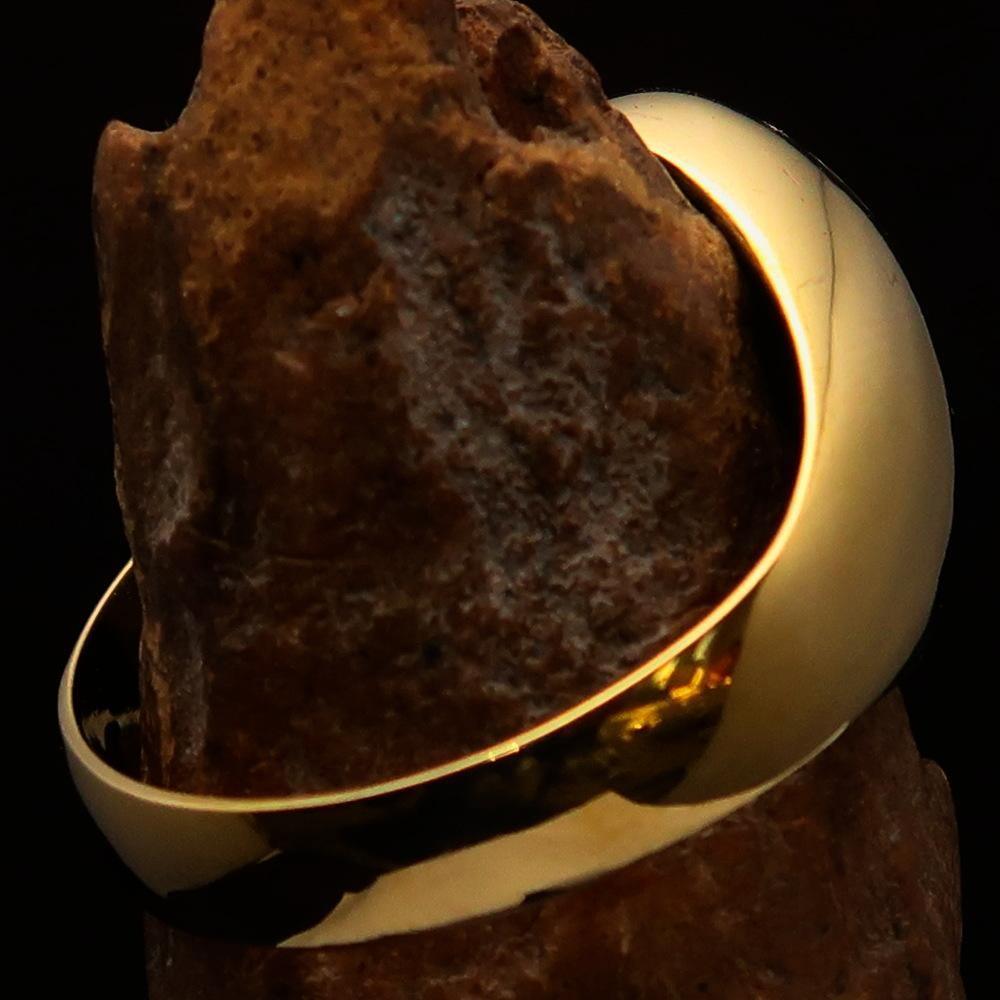 Buy Solid Brass Men's Communist Ring Hammer Sickle CCCP red - Free ...